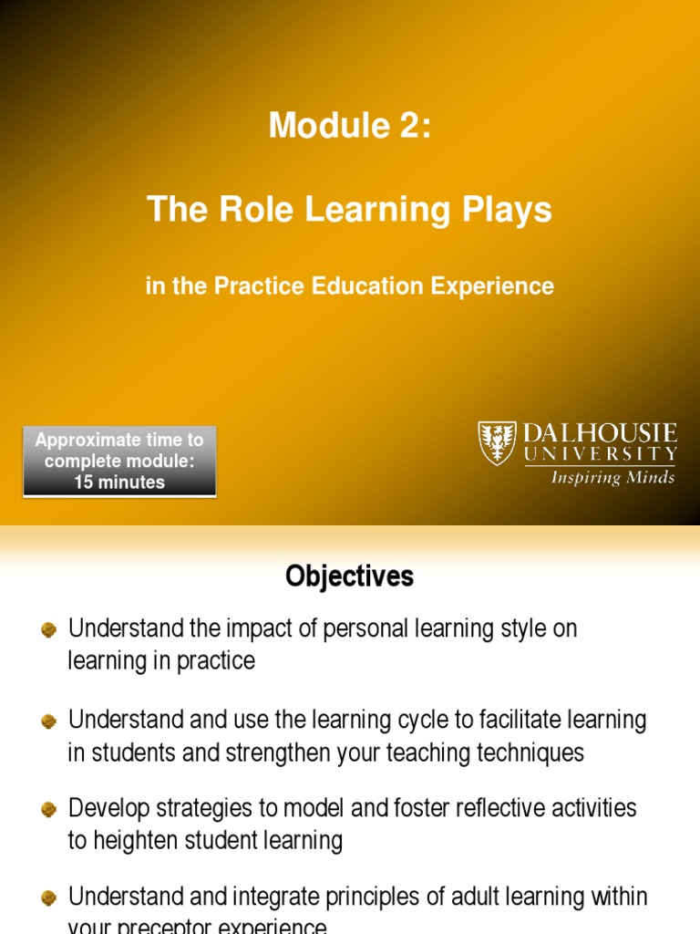 The Role Learning Plays: in The Practice Education Experience | PDF ...