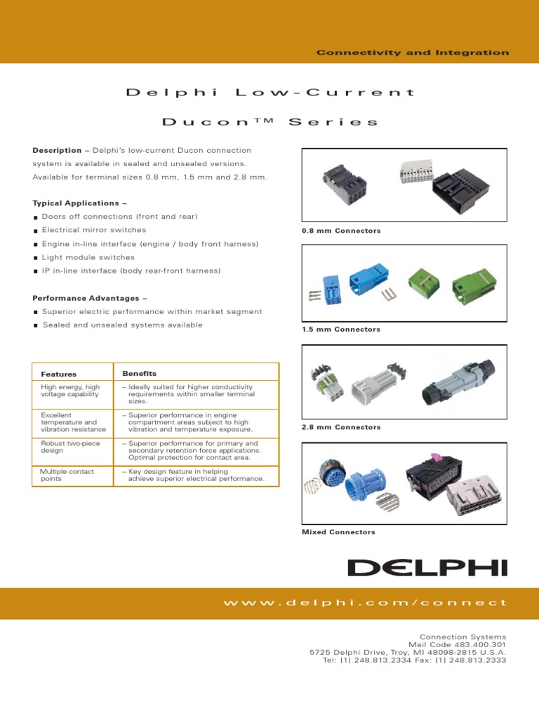 Ducon Low Curr Data Sheet 110104 | PDF | Electrical Connector ...