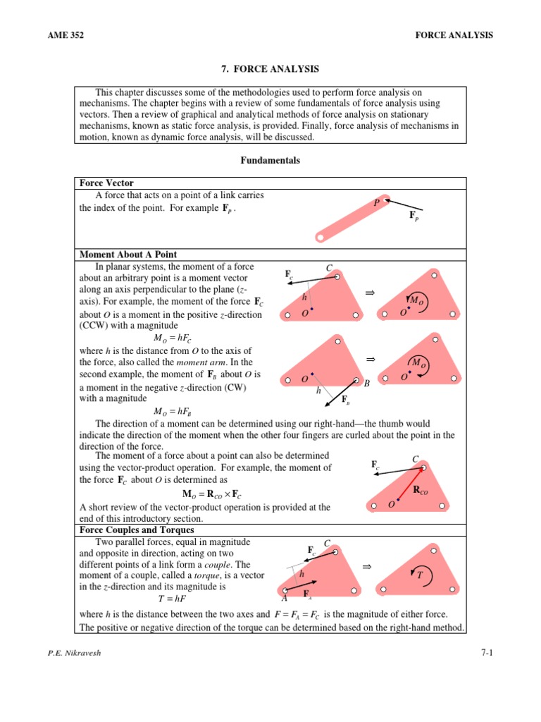 7 Force Analysis | PDF | Trigonometric Functions | Force