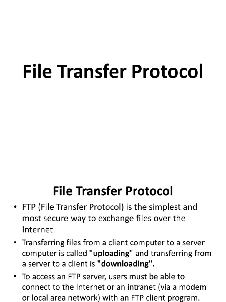 File Transfer Protocol | PDF | File Transfer Protocol | Port (Computer Networking)