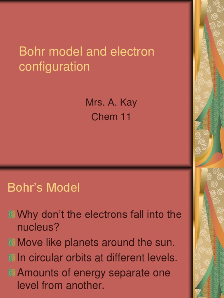 Bohr Model and Electron Configuration | PDF | Atomic Orbital | Electron ...