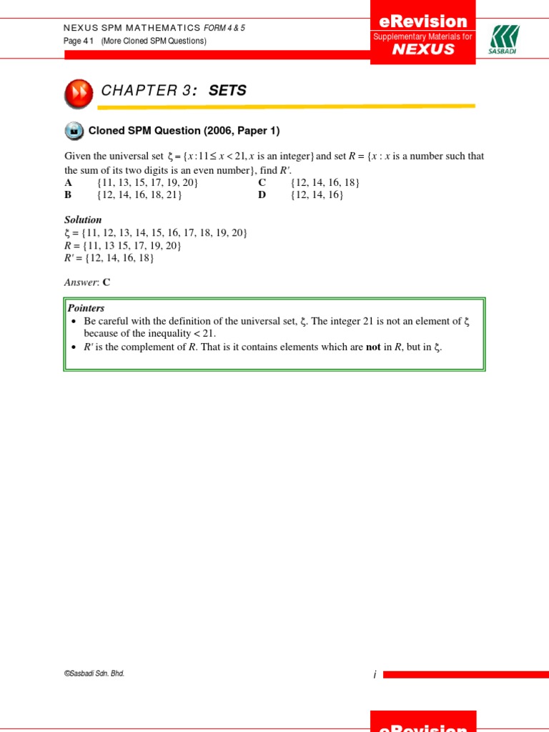 Set Question and Answers | PDF | Discrete Mathematics | Mathematical Concepts