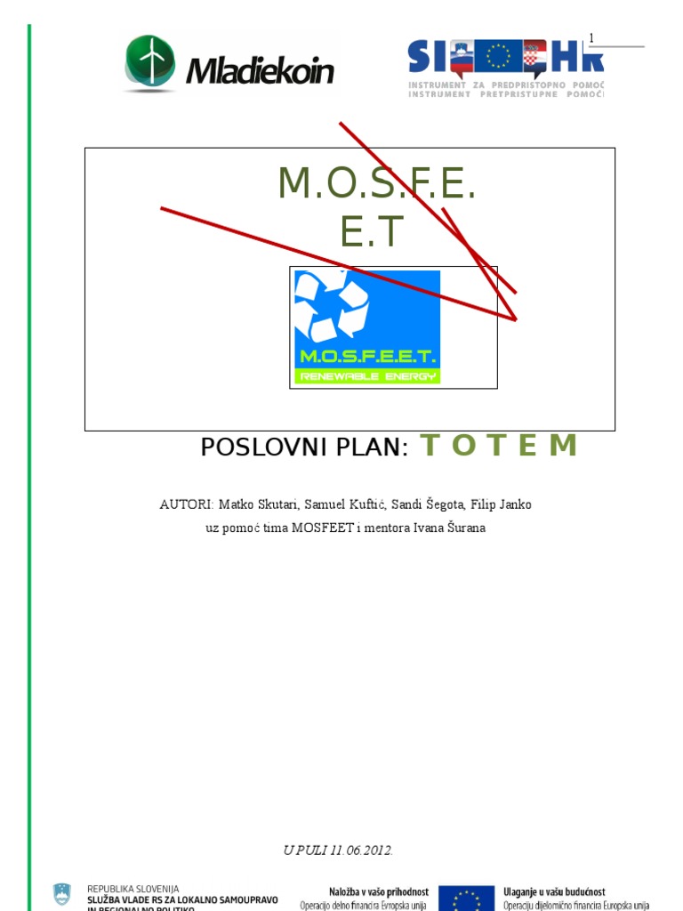 Poslovni Plan TOTEM | PDF