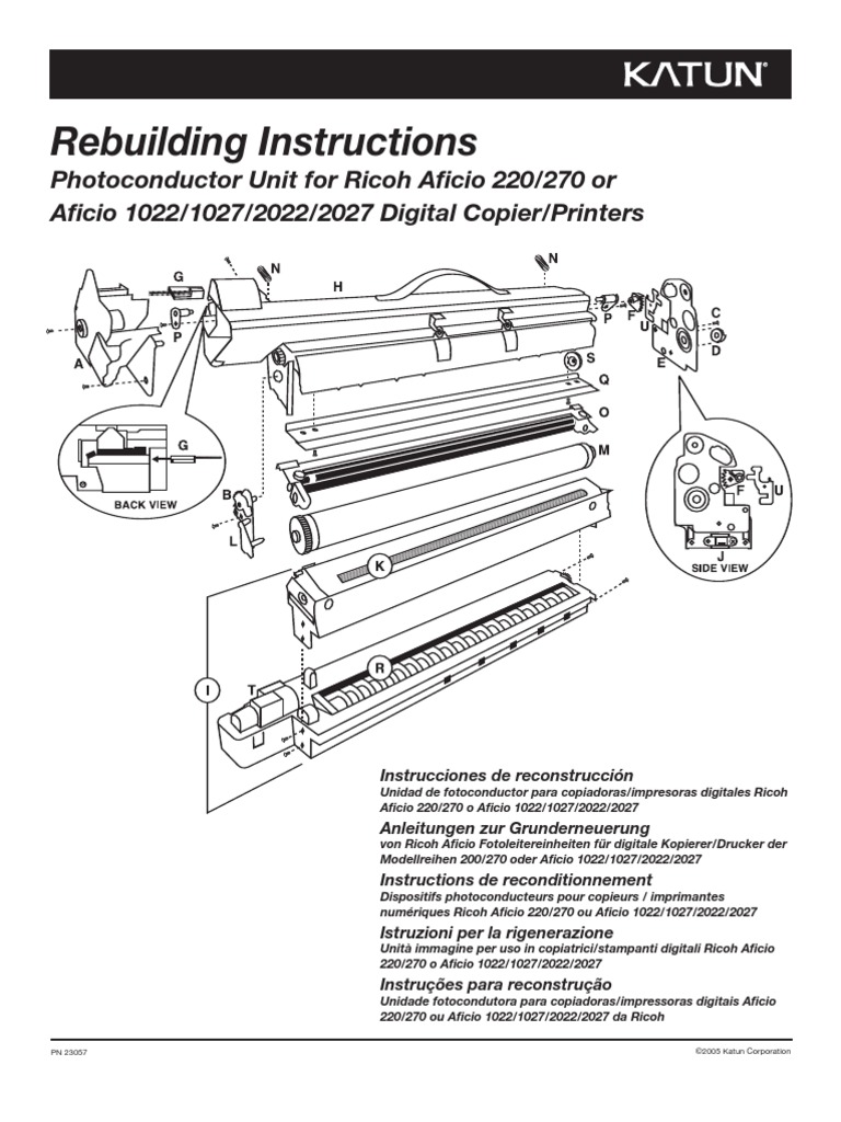 AFICIO Af220-270 RECONSTRUCCION | PDF | Office Equipment | Office Work