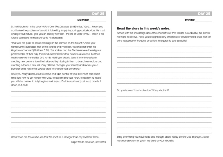 DAY 25 DAY 25: Read The Story in This Week's Notes | PDF