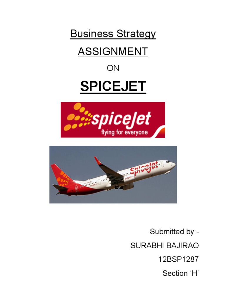 Business Strategy ASSIGNMENT ON SPICEJET | PDF | Airlines | Aviation