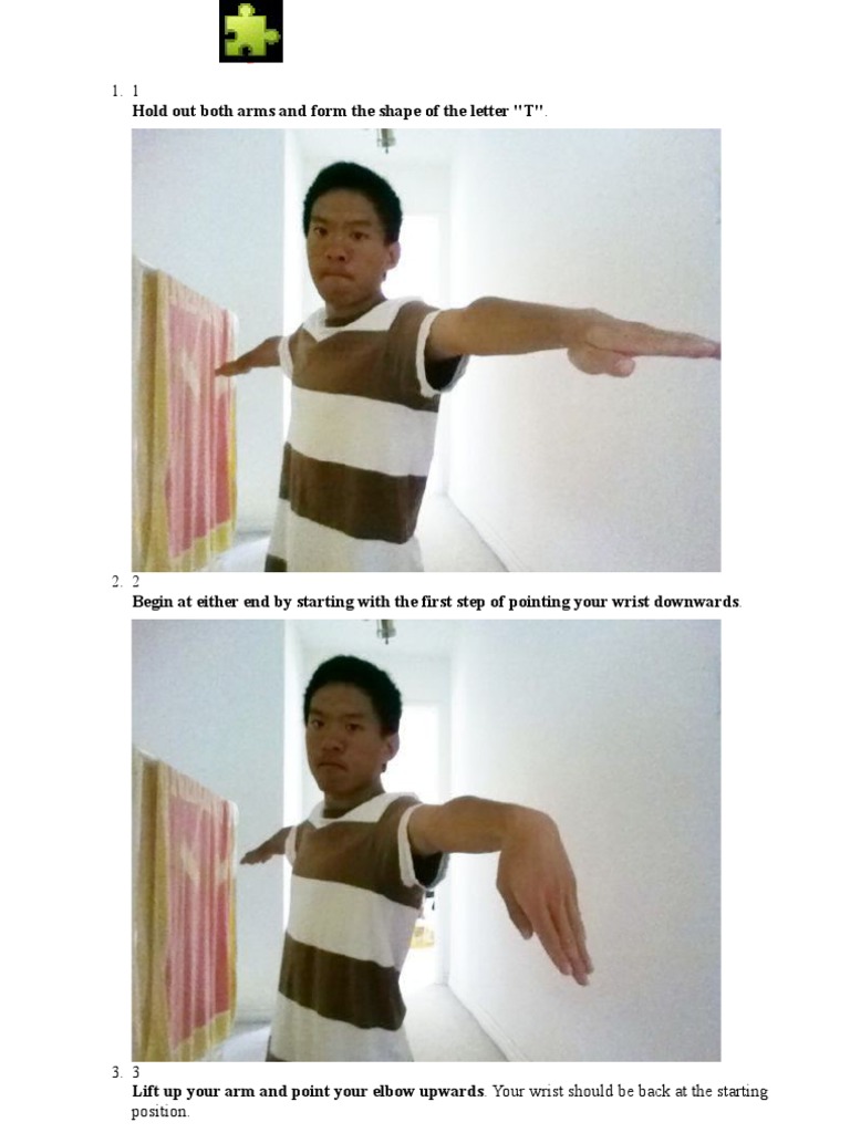 How to Form a "T" Shape with Arms | PDF | Foreign Language Studies