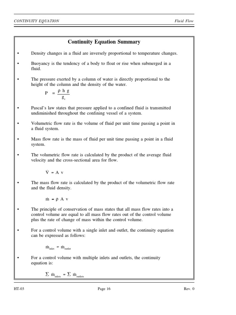 Fluid Flow Operation | PDF