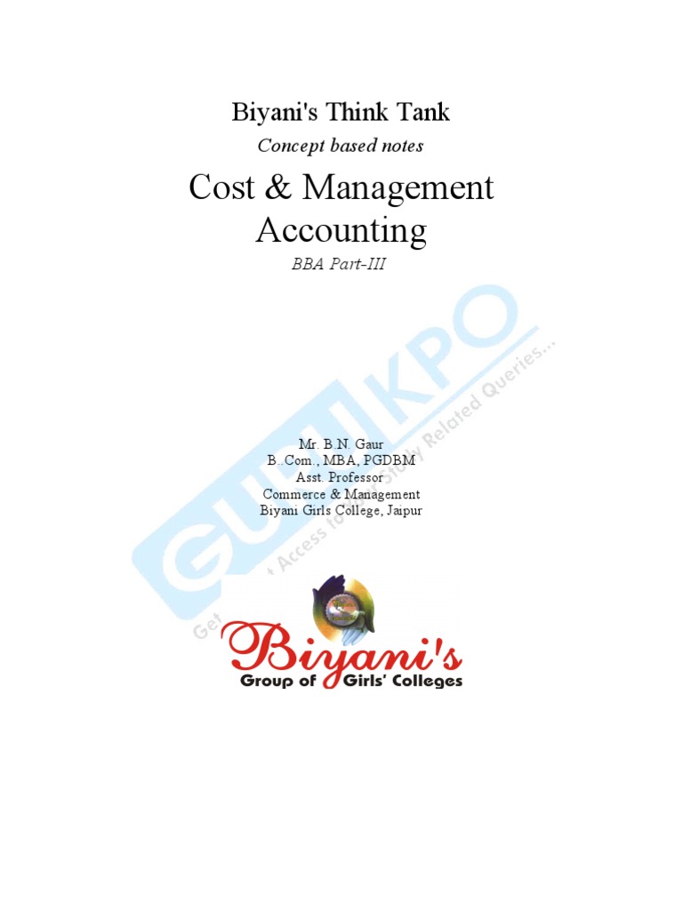 Management Accounting | PDF | Business | Financial Accounting