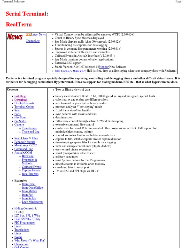 Terminal Software | PDF | Command Line Interface | Component Object Model