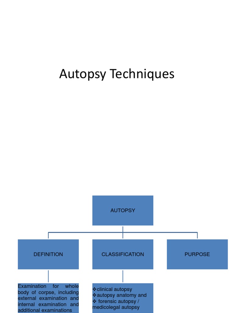 Overview of Autopsy Techniques | PDF | Autopsy | Thorax