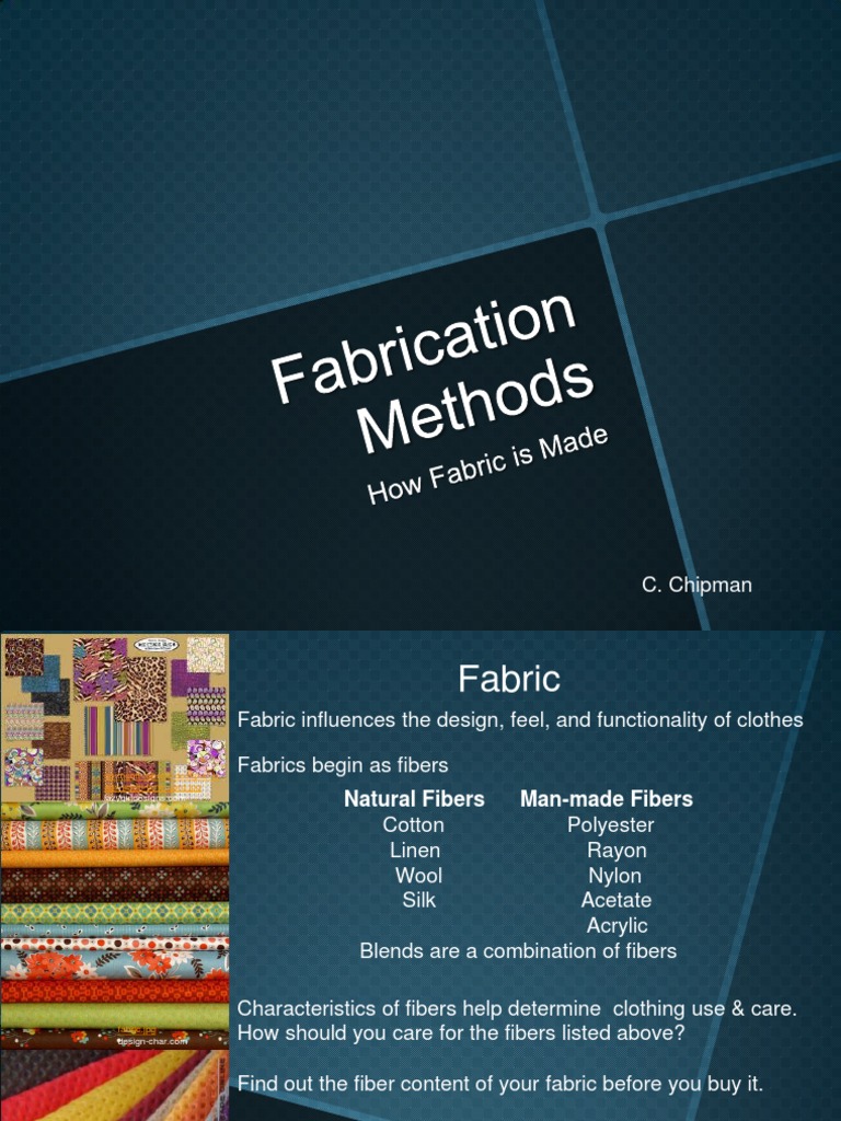 Fabrication Methods | Knitting | Weaving