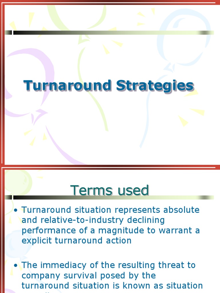 Turnaround Strategy | Strategic Management | Business