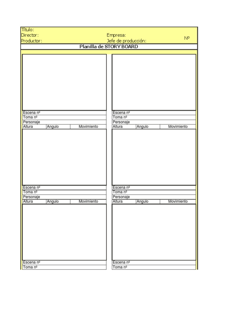 Modelos Planillas Produccion | PDF | Cine | Medios de arte