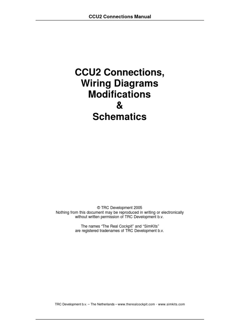 Ccu 2 Connections March 2005 | PDF | Aircraft Flight Control System ...