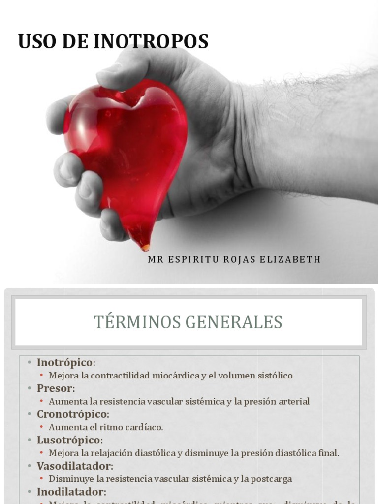 Inotropicos Uci | PDF | Músculo | Fisiología