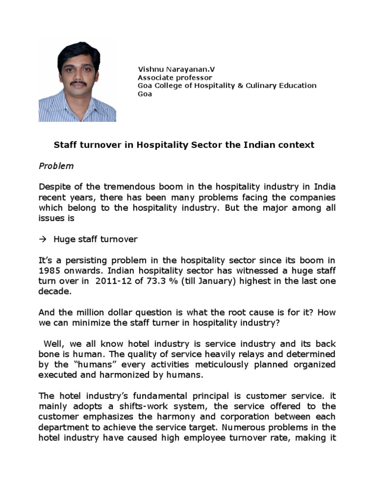 Reducing Employee Turnover in Indian Hospitality | PDF | Employment ...
