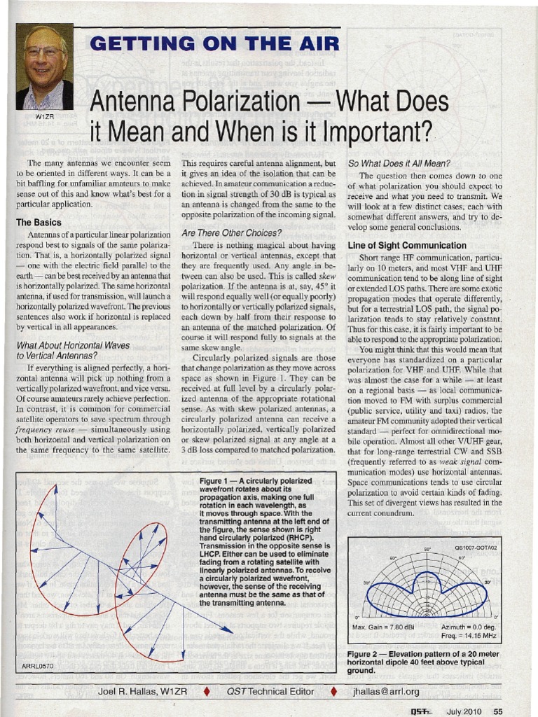Antenna Polarization PDF | PDF | Antenna (Radio) | Polarization (Waves)
