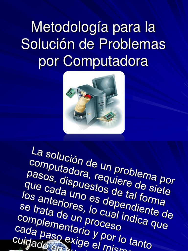 Metodología para La Solución | PDF | Algoritmos | Programa de computadora