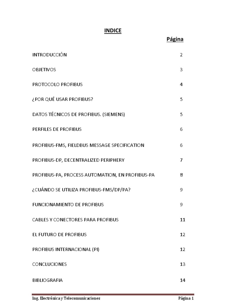 Protocolo Profibus | PDF | Automatización | Protocolos de comunicaciones