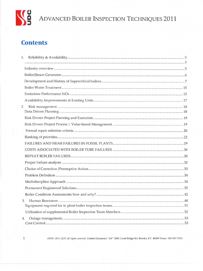 Advanced Boiler Inspection Techniques | PDF