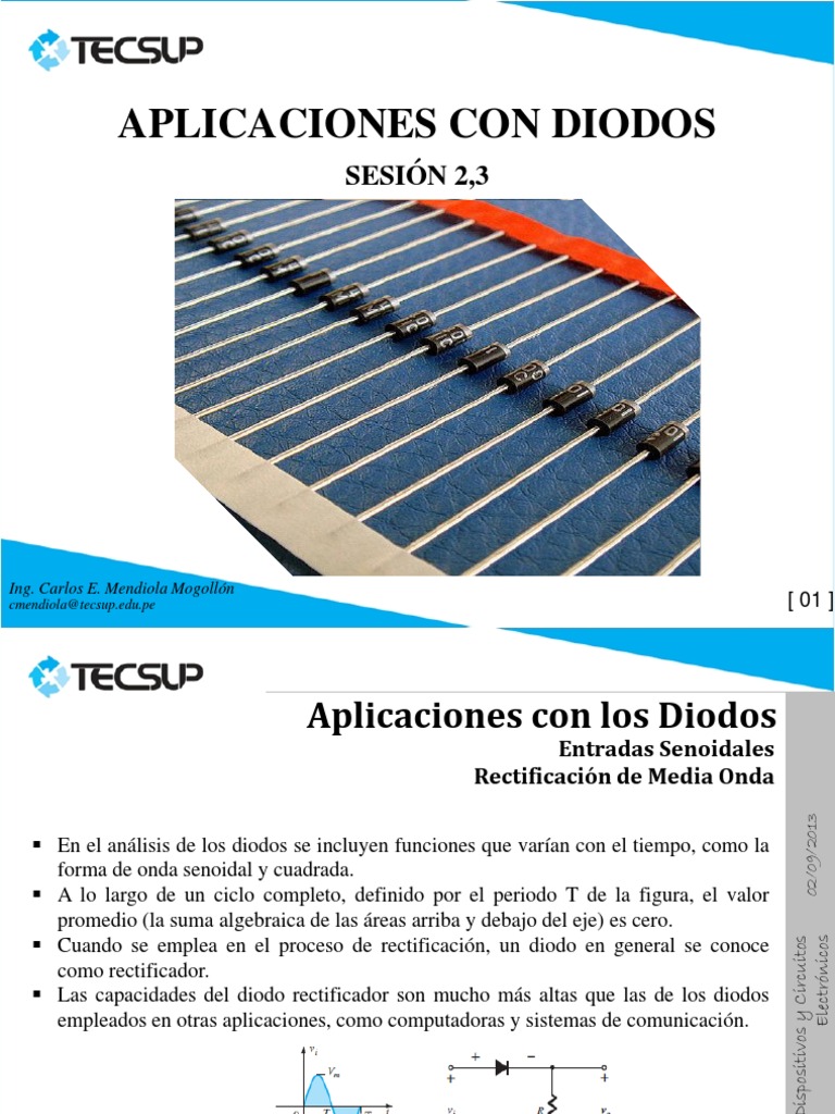 Aplicaciones Con Diodos | PDF | Rectificador | Diodo