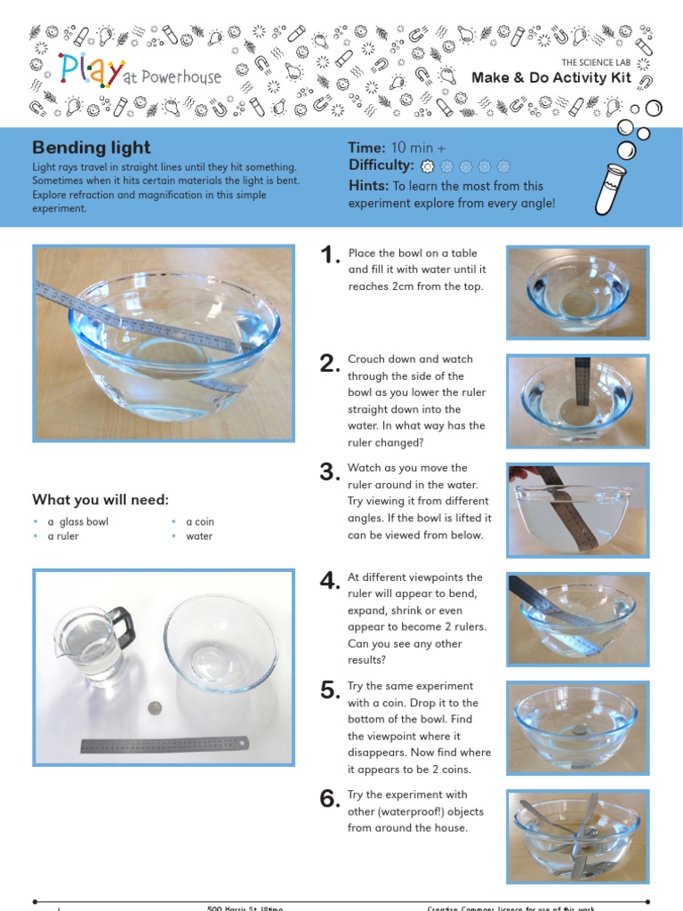 Coin Refraction Experiment Guide | PDF | Refraction | Atomic