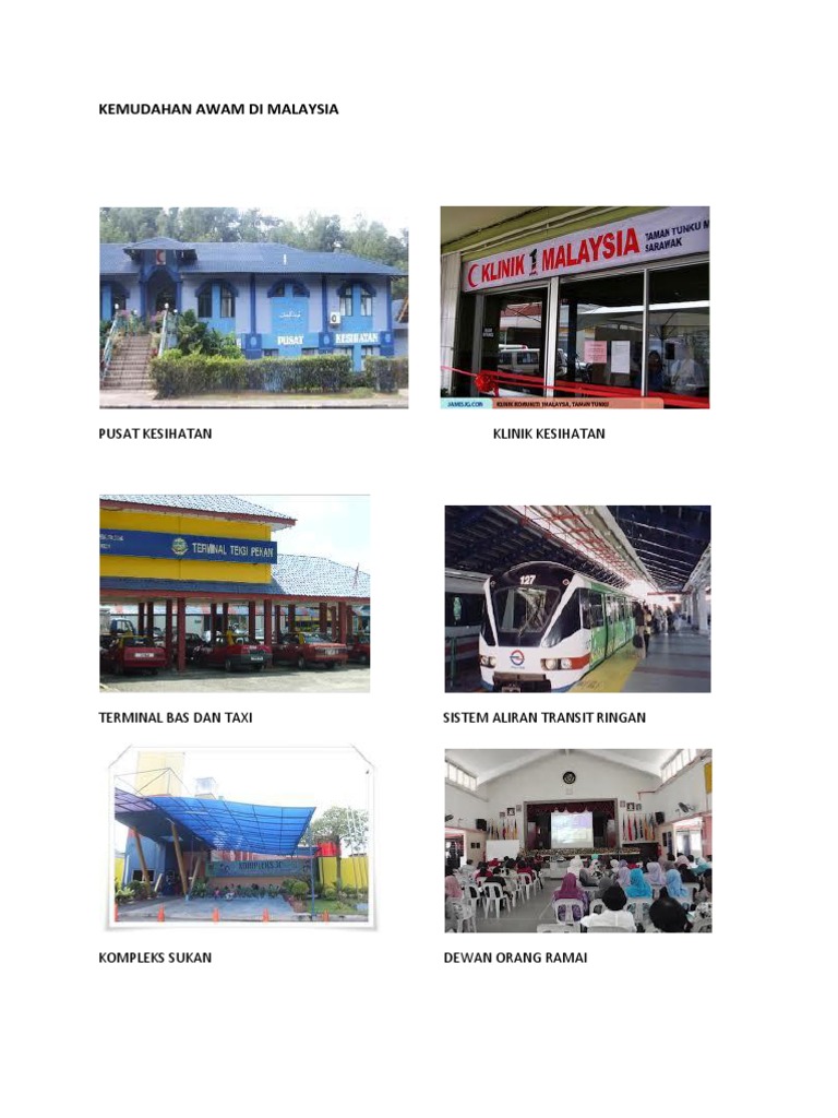 Kemudahan Awam Di Malaysia | PDF