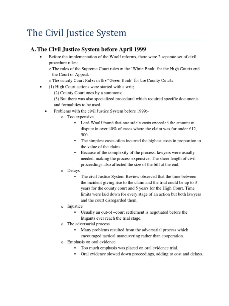 The Civil Justice System | PDF | Arbitration | Mediation