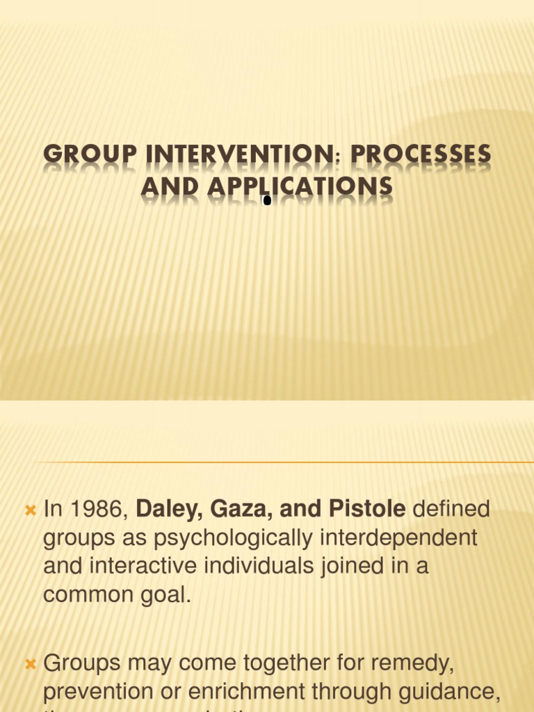 Group Intervention Processes and Applications | Norm (Social ...