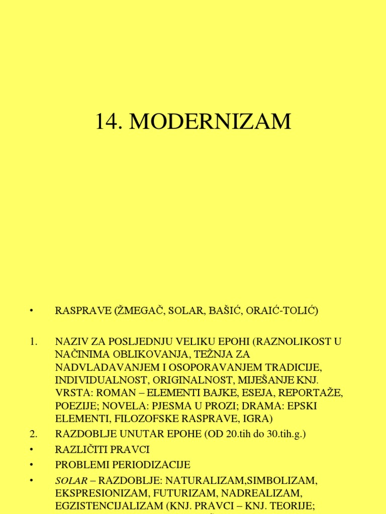 14 Modernizam | PDF
