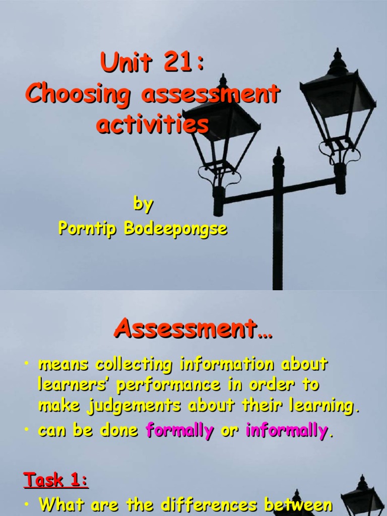 TKT Unit 21 | PDF | Educational Assessment | Test (Assessment)