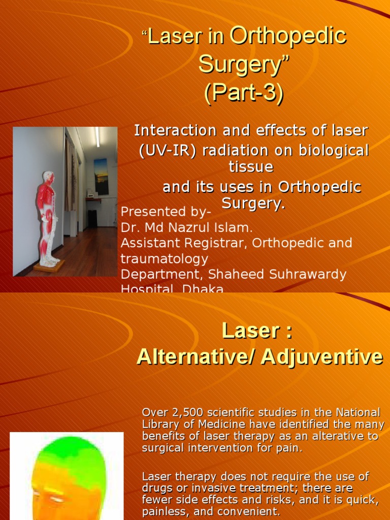 Laser On Soft Tissue Orthopedic View Pdf Absorption