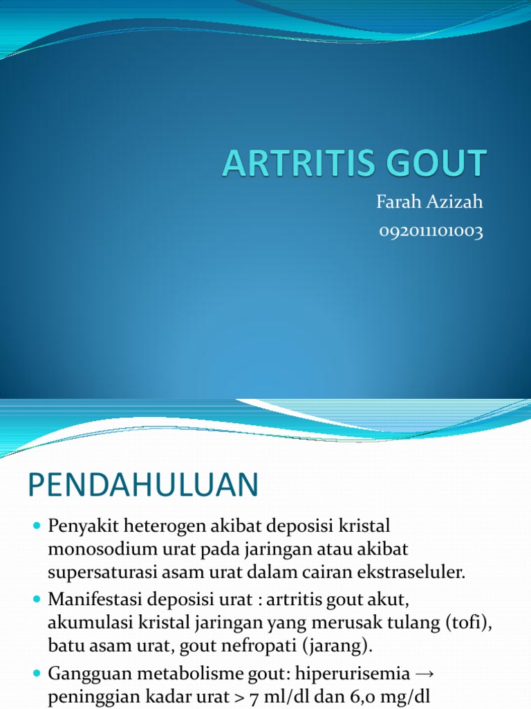 Artritis Gout | PDF