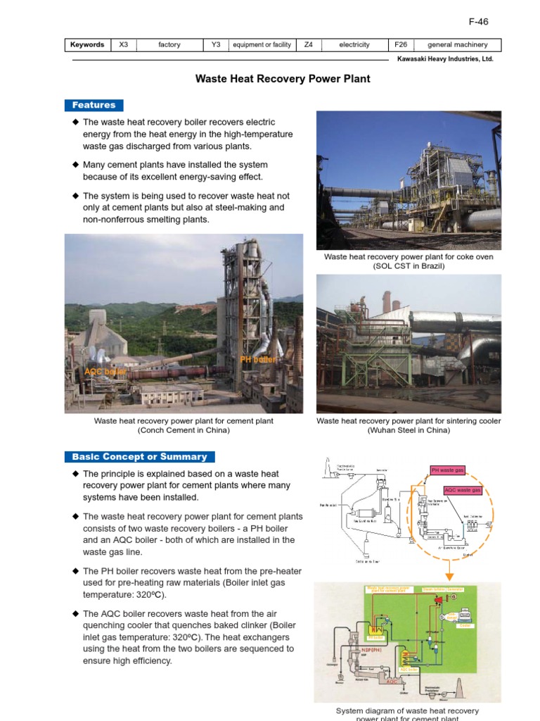 Waste Heat Recovery Power Plant | PDF | Boiler | Power Station