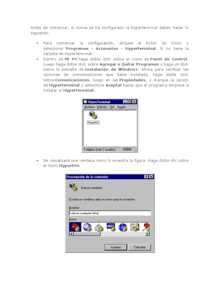 Guía para Configurar Hyperterminal y Cisco | PDF | Dirección IP ...