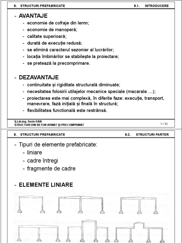 Structuri Prefabricate | PDF