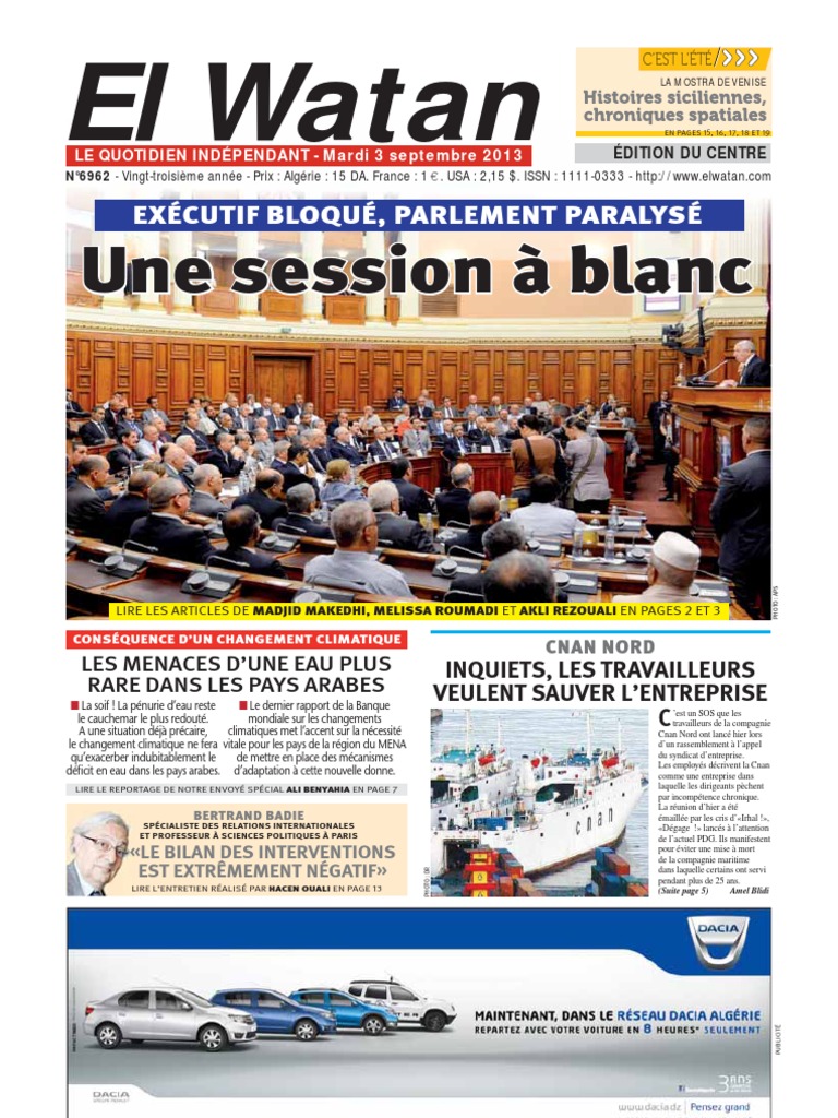 El Watan | PDF | Droit statutaire | Algérie