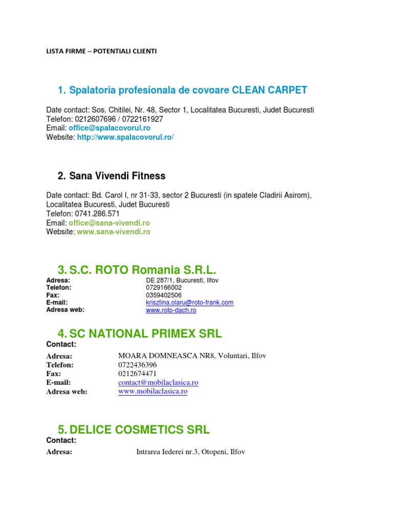 Lista Firme | PDF