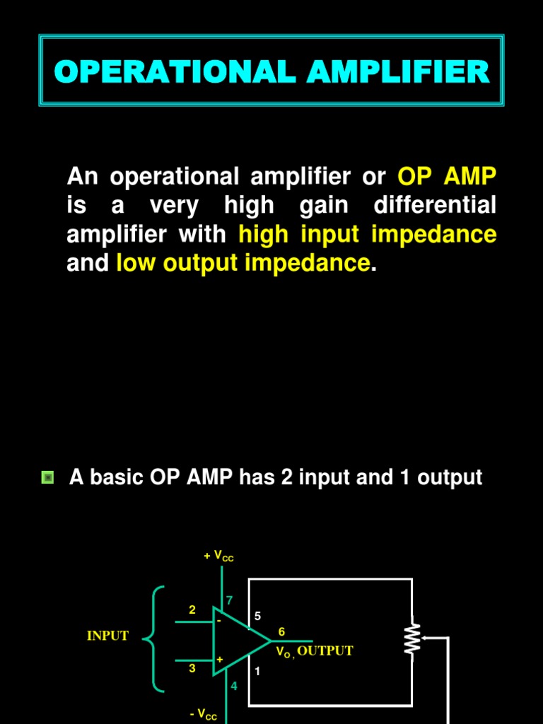 Op-amp | Operational Amplifier | Amplifier | Free 30-day Trial | Scribd