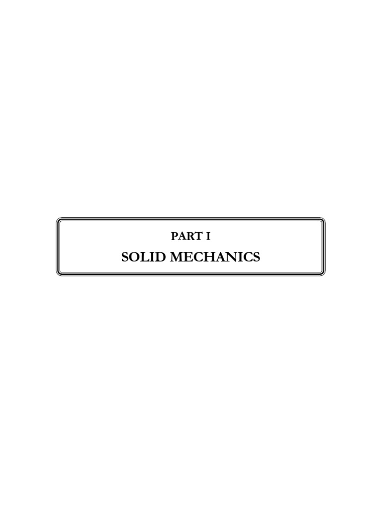 Solid Mechanics | PDF | Truss | Bending