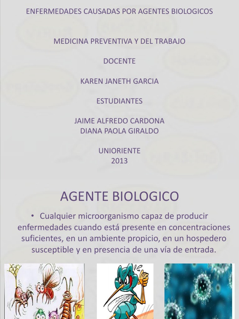 Enfermedades Causadas Por Agentes Biologicos | PDF | Microorganismo ...