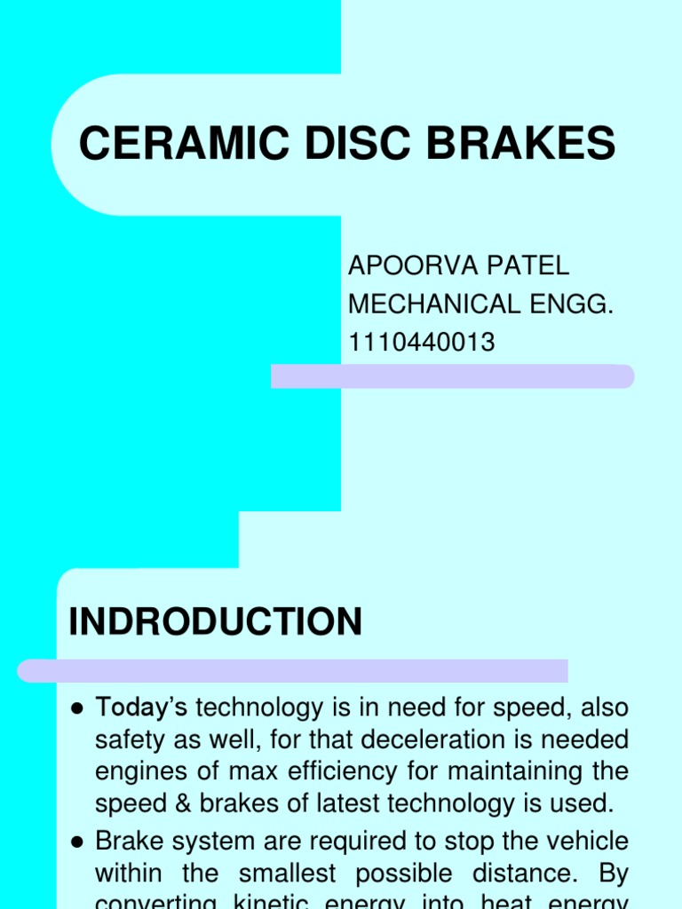 Ceramic Disc Brakes | PDF | Brake | Ceramics
