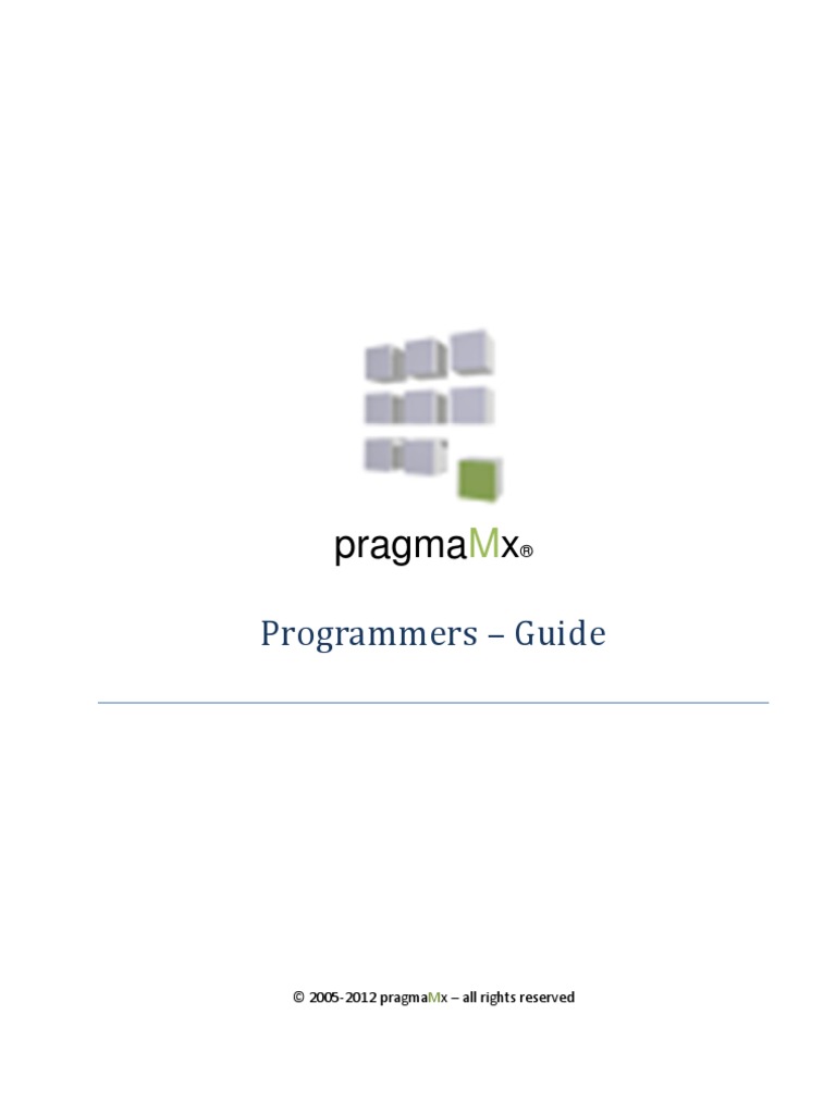 Pragmamx Programmers Guide | PDF Pragmamx Programmers Guide | PDF
