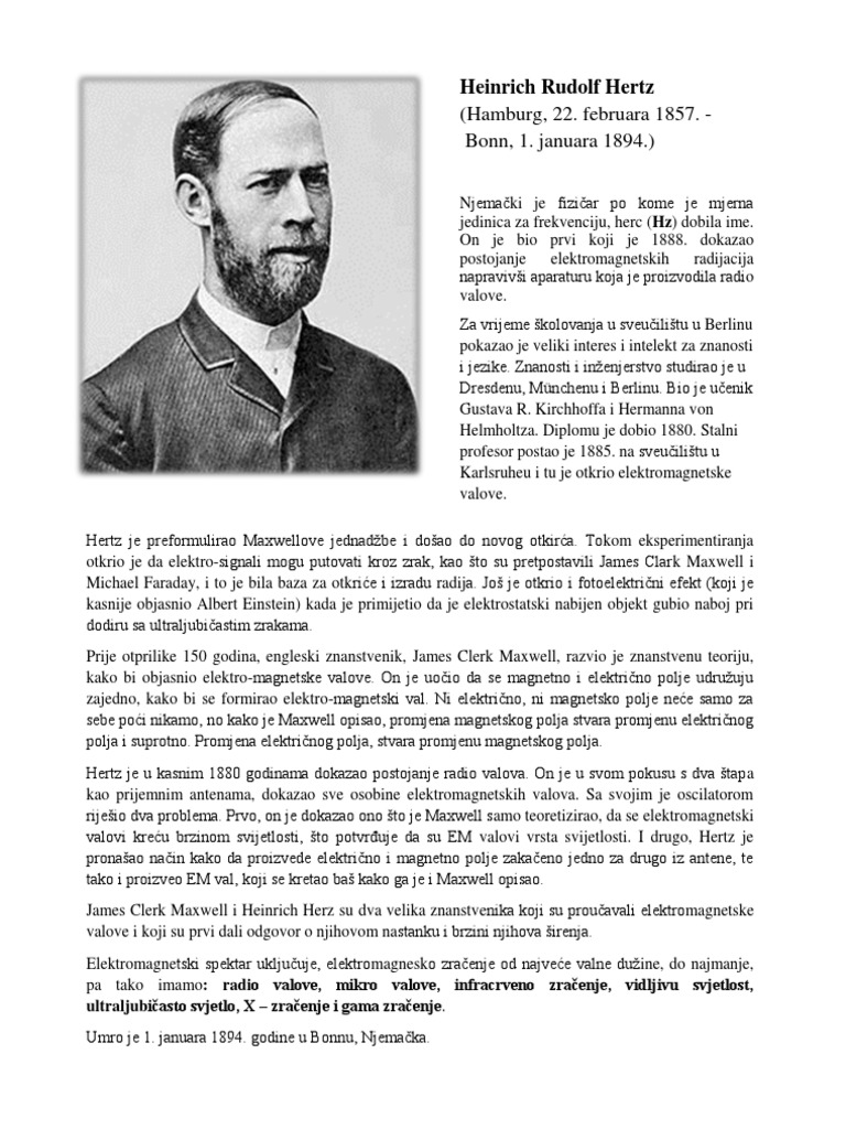 Heinrich Rudolf Hertz | PDF