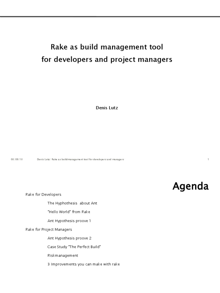 Rake As Build Tool in Java and Other Projects | PDF | Ruby (Programming ...