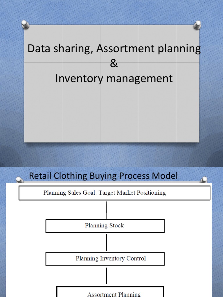 Data Sharing, Assortment Planning & Inventory Management | PDF ...