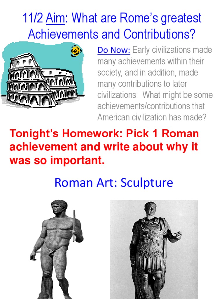 Key Achievements of Ancient Rome | PDF | Art