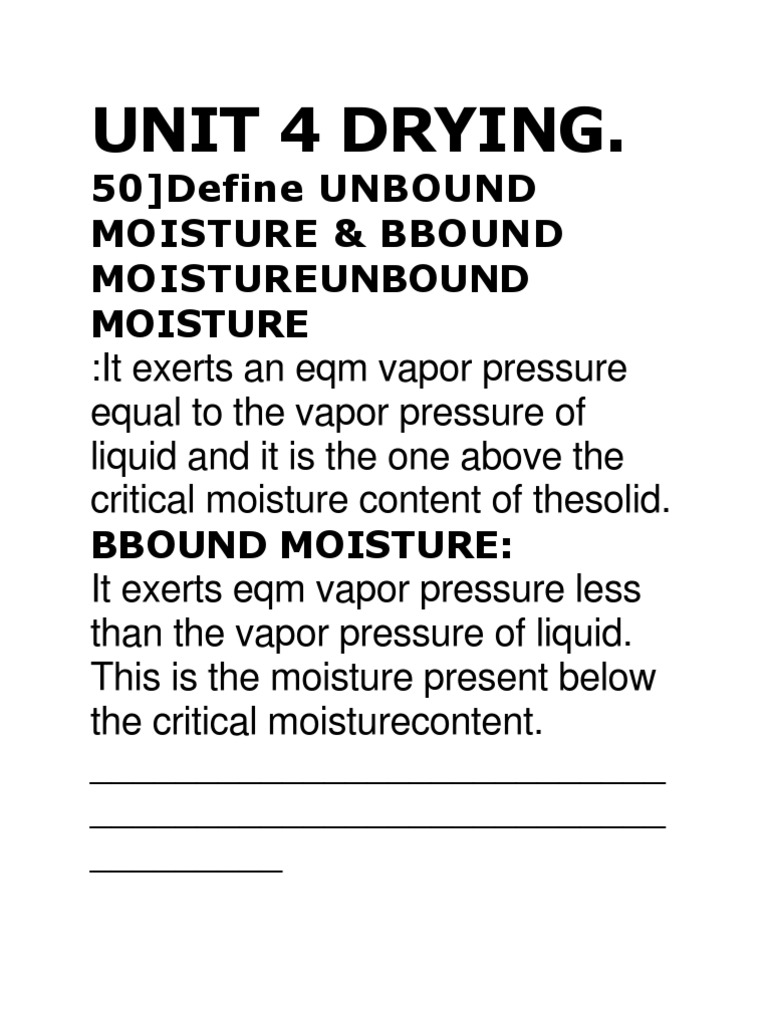 Bound vs. Unbound Moisture Explained | PDF | Ice | Humidity