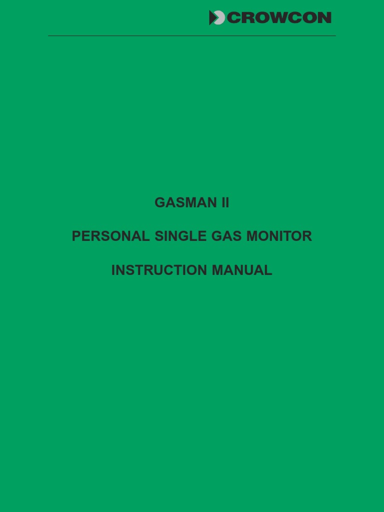 Gasman II Manual | PDF | Battery (Electricity) | Battery Charger